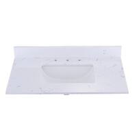 Vanityfair 36 Inch Engineered Marble Vanity Top with Middle Sink - Bed ...
