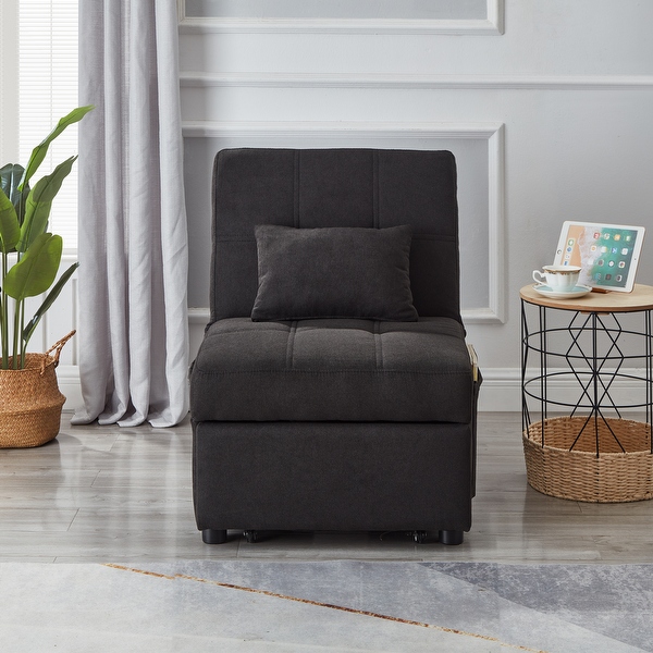 Tufted ottoman chair store