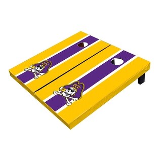 ECU Pirates Purple and Yellow Matching Long Stripe Cornhole Boards ...