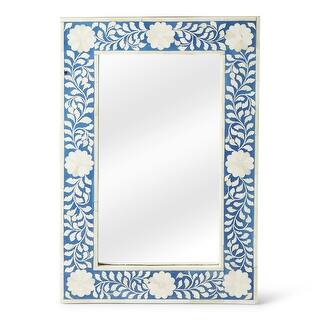 Vivienne Bone Inlay Wall Mirror - On Sale - Bed Bath & Beyond - 12027415
