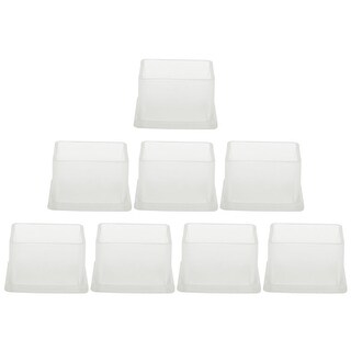 Clear Table Leg Caps Feet Cover Furniture Slider Floor Protector - 1" x ...