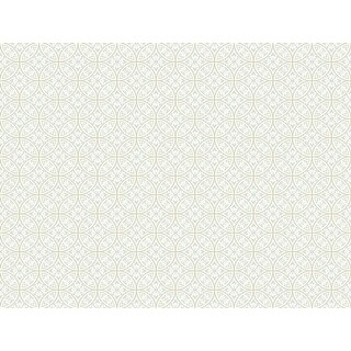 York Wallcoverings Lacey Circle Geo Cream & Grey Wallpaper - Bed Bath ...
