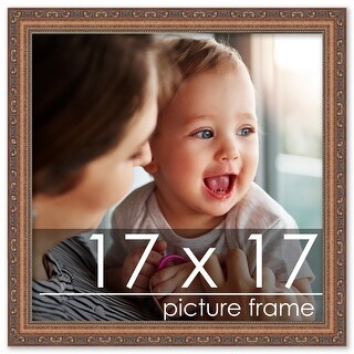 17x17 Traditional Antique Gold Wood Picture Square Frame - Bed Bath ...