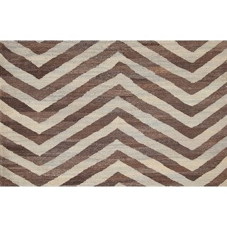 Chevron Style Kilim Oriental Rug Flatweave Wool Carpet - 3'0"x 5'1 ...