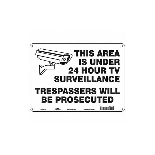 Condor Safety Sign,10 in x 14 in,Polyethylene 453N34 - 1 Each - Bed ...