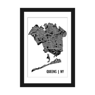 iCanvas "Queens Map" by Mr. City Printing - Bed Bath & Beyond - 37441403