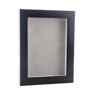 16x24 Shadow Box Frame Charcoal Gray Wood | 3/4" Usable Display Depth ...