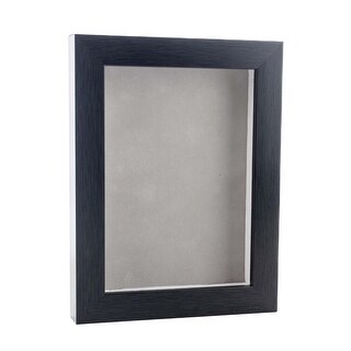 24x30 Shadow Box Frame Charcoal Gray Wood | 3/4" Usable Display Depth ...