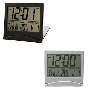 Foldable Digital Compact LCD Travel Alarm Clock - Bed Bath & Beyond ...