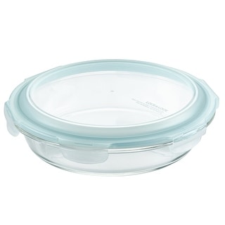 LocknLock Performance Glass Pie Dish with Lid, 9.5-Inch, Clear - Bed ...