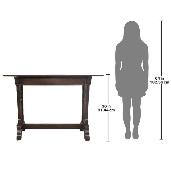 Design Toscano Rose Valley Gothic Revival Console Table - Bed Bath ...