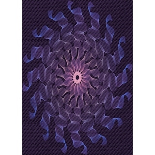 Ahgly Company Machine Washable Transitional Deep Purple Area Rugs - Bed ...