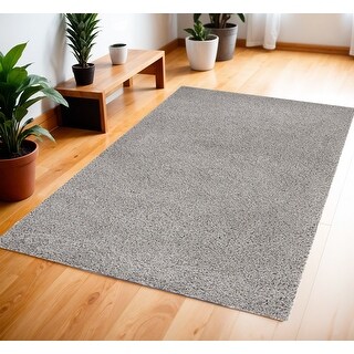 HomeRoots 4' X 6' Gray Shag Area Rug - 71' X '47' X '1.54 - Bed Bath ...