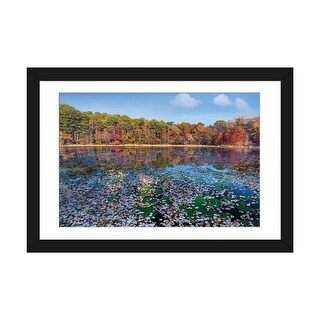 iCanvas "Fallen Leaves On Lake, Daingerfield State Park, Texas" by Tim ...