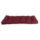 Tufted Indoor/Outdoor Bench Cushion (Multiple widths from 46 to 60 inch ...