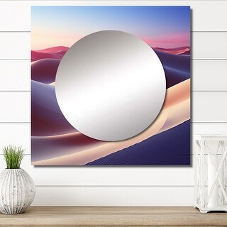 Designart "Desert Dreams Minimalism Embrace III" Minimalism Wall Mirror ...