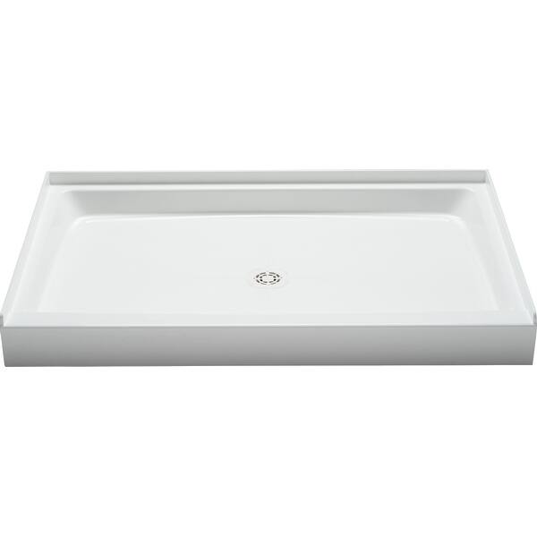 PROFLO Morenci 54" x 34" Rectangular Shower Base with Single Threshold ...
