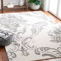 SAFAVIEH Handmade Impressions Nautica Modern Scrolls Wool Rug - On Sale ...