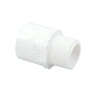2 in. White Plastic PVC Male Adapter - Bed Bath & Beyond - 39110503