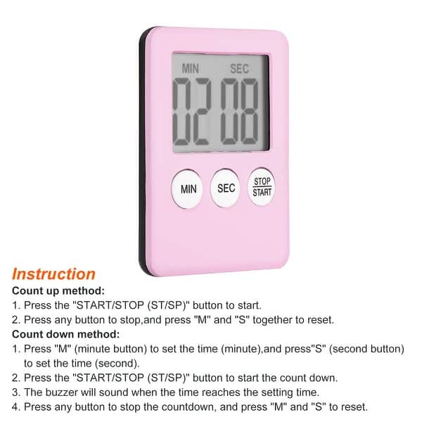 large digital timer with button