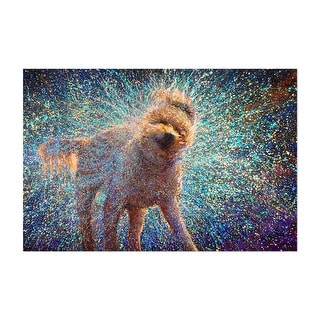 Canis Rufus Painting Animals Dog Golden Retriever Art Print/Poster ...