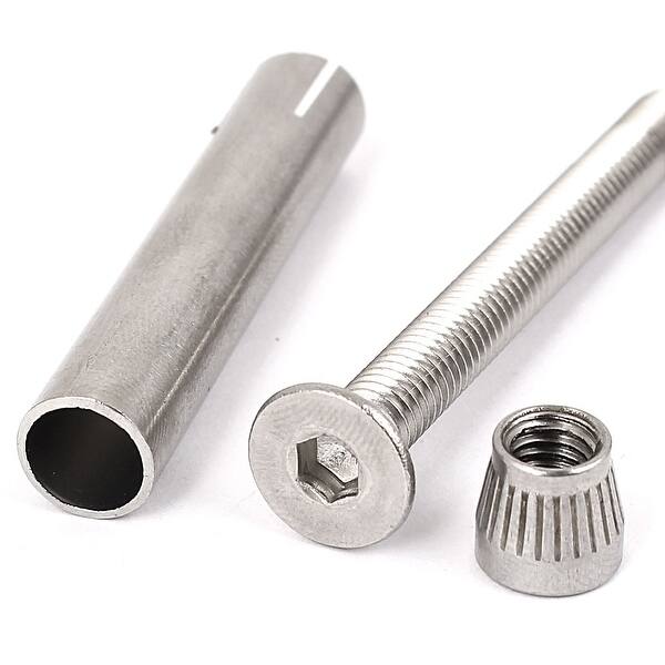 M6 Thread 80mm Long Hex Socket Flat Head Expansion Anchor Bolt 6pcs ...