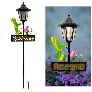 Hummingbird Welcome Sign LED Stake Light - Bed Bath & Beyond - 37105314