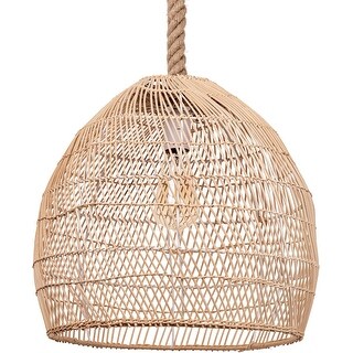 Hand woven pendant light rope pendant lamp - Bed Bath & Beyond - 36252925