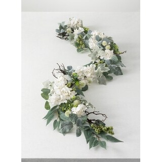Sullivans Artificial Hydrangea Foliage Garland 6'L Green - Bed Bath ...