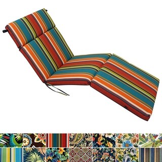 72-inch by 24-inch Outdoor Chaise Lounge Cushion - 72" x 24" - Bed Bath ...