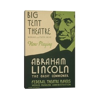 iCanvas "Abraham Lincoln: The Great Commoner" by Library of Congress ...