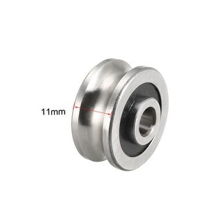 SG20 U-Groove Track Guide Bearing 6x24x11mm Pulley Bearings for Textile ...