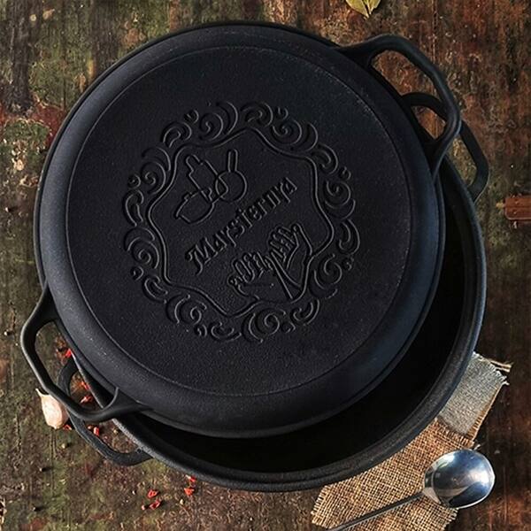 Cast Iron Asian Cauldron (Kazan) with Pan Lid - On Sale - Bed Bath ...
