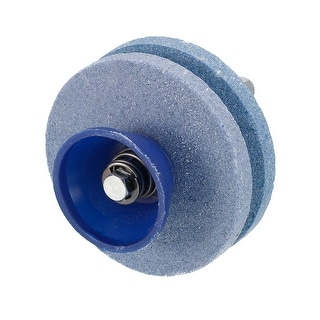 Lawn Mower Blade Sharpener, Double Layer Corundum Blade Sharpener, Blue ...