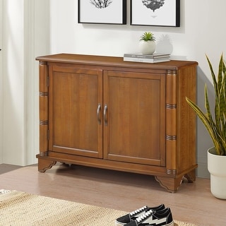 Wood Console Table Storage Cabinets with Adjustable Shelf, 40" Entryway ...