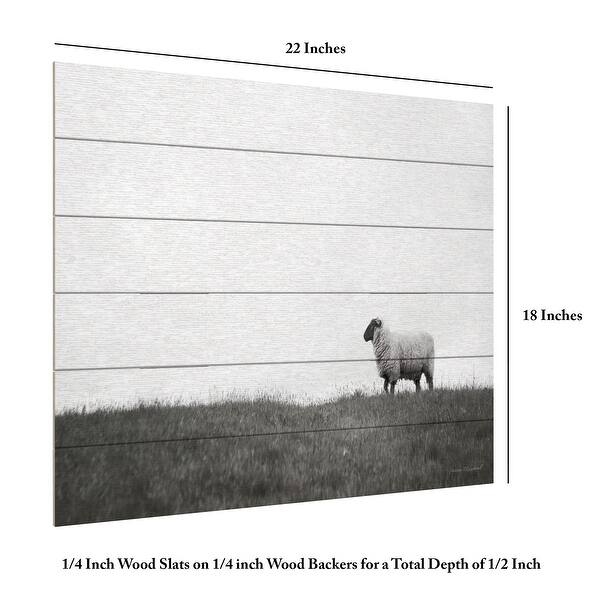 Laura Marshall 'Islay Sheep II' Wood Slat Art - Bed Bath & Beyond ...