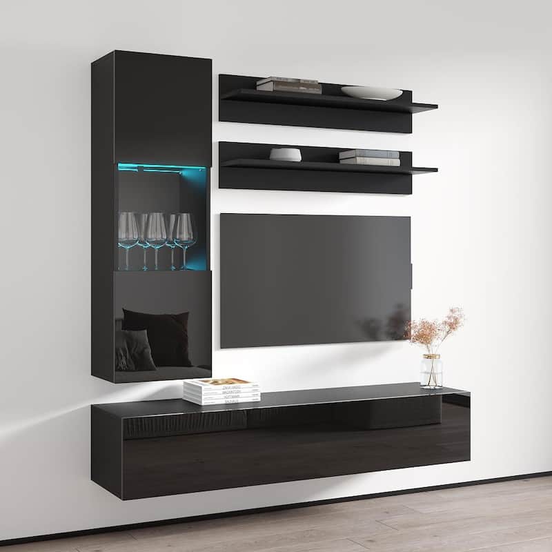 Meble Furniture Fly H3 Wall Mounted Floating Entertainment Center for ...