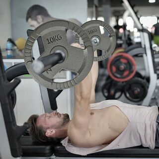 Single 22LB Plates 2-Inch Weight Plate Various Sizes Barbell - Bed Bath ...