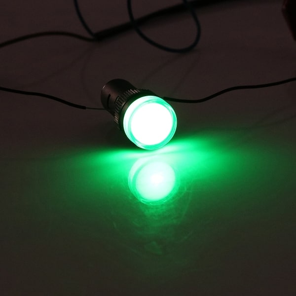 Indicator Lights AC 380V Pilot Light Green LED, Flush Panel Mount 5/8 ...