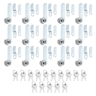 Cabinet Locks with Key, 15 Pack Zinc Alloy Cam Lock, Silver - Bed Bath ...