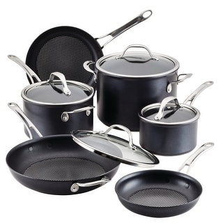 Anolon X Hybrid Nonstick Aluminum Cookware Induction Pots and Pans Set - Bed Bath & Beyond ...