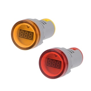 Digital LED Display Voltmeter AC 60-500V Signal Indicator Red Yellow ...
