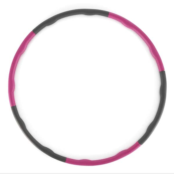HolaHatha 900G 6 Piece Weighted Fitness Hula Hoop for Home Workouts and ...