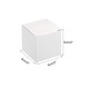 Paper Cardboard Boxes Gift Paper Box White 2x2x2 Inch for Gift Wrap ...