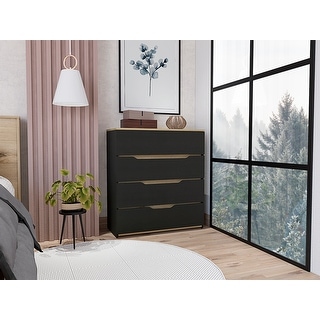 Contemporary Style 4-Drawers Dresser Chests for Bedroom, Superior Top ...