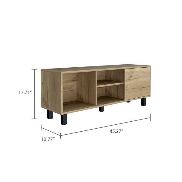 TV Stand for TVs up 43inch Three Open Shelves One Cabinet - Bed Bath ...