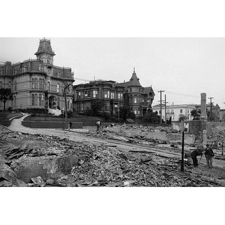 Earthquake Black and White Gallery Wrapped Canvas - Bed Bath & Beyond ...