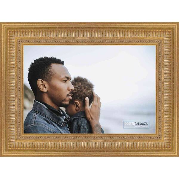 18x26 Traditional Gold Complete Wood Picture Frame with UV Acrylic ...
