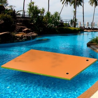 Moasis 9' X 6' Lily Pad Floating Mat Water Mat Inflatable Rafts Lily ...