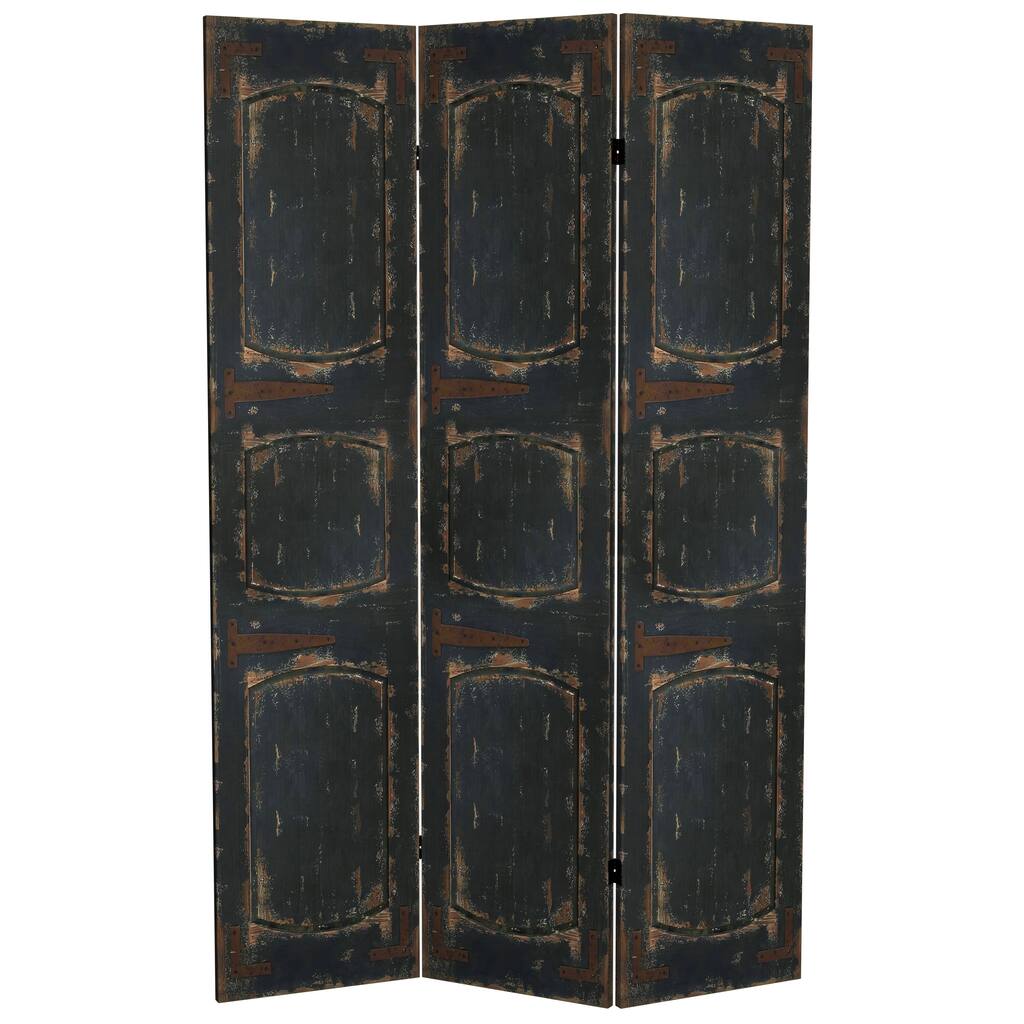 6 ft. Tall Double Sided Ethereal Leaves Canvas Room Divider - Overstock ...